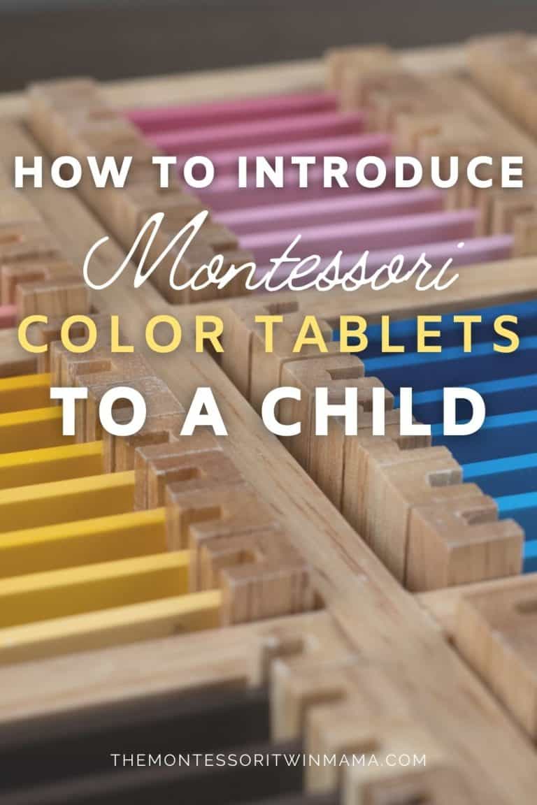 What and How to Present Montessori Color Tablets - The Montessori Twin Mama