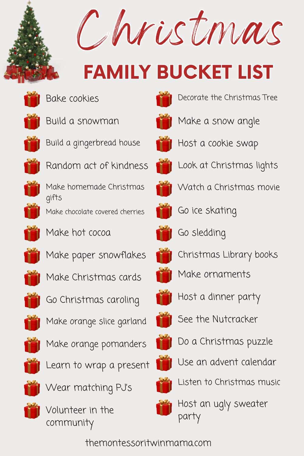 35 Simple Christmas Bucket List Ideas for Families with Kids - The ...